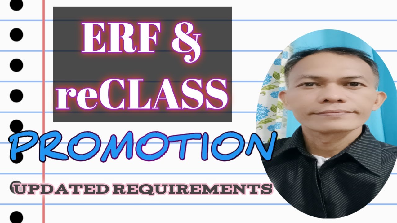 ERF and RECLASS requirements for PROMOTION - YouTube