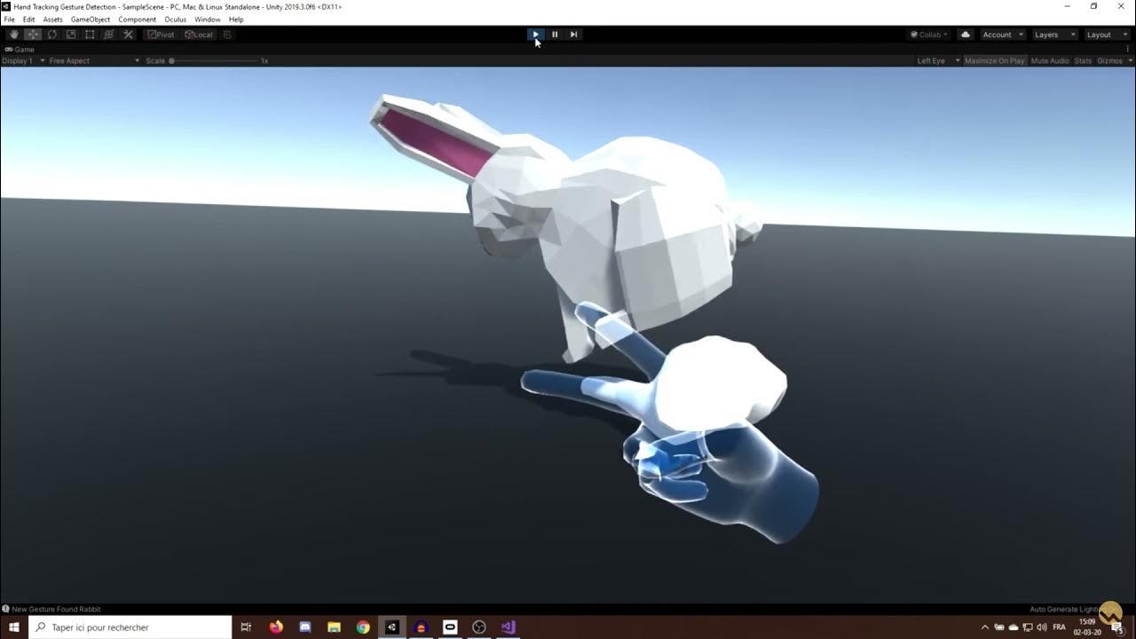 Hand Tracking Gesture Detection - Oculus Quest - YouTube