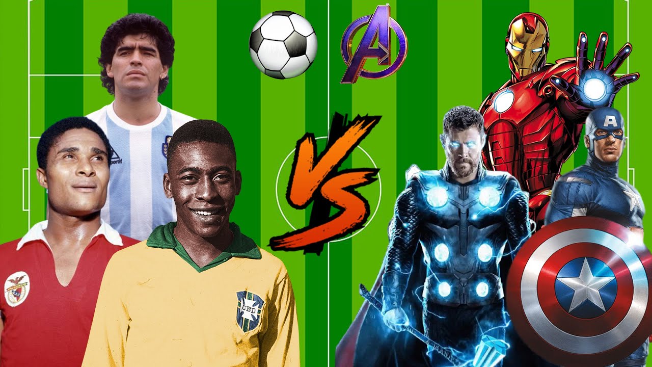 Football Legends VS Avengers Characters 🔥 - YouTube