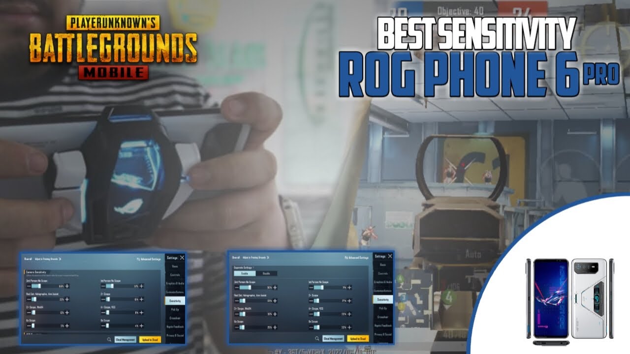 PUBG SENSITIVITY SETTINGS ROG PHONE6 PRO NO GYRO - BEST NO GYRO ...