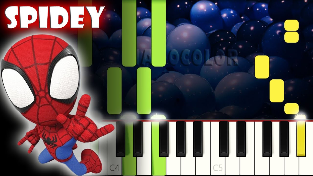 Spidey y Sus Sorprendentes Amigos | Piano Cover | Tutorial | Karaoke ...