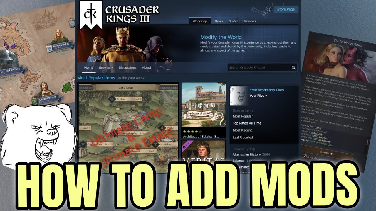 CK3 Mods Setup That Actually Works - YouTube
