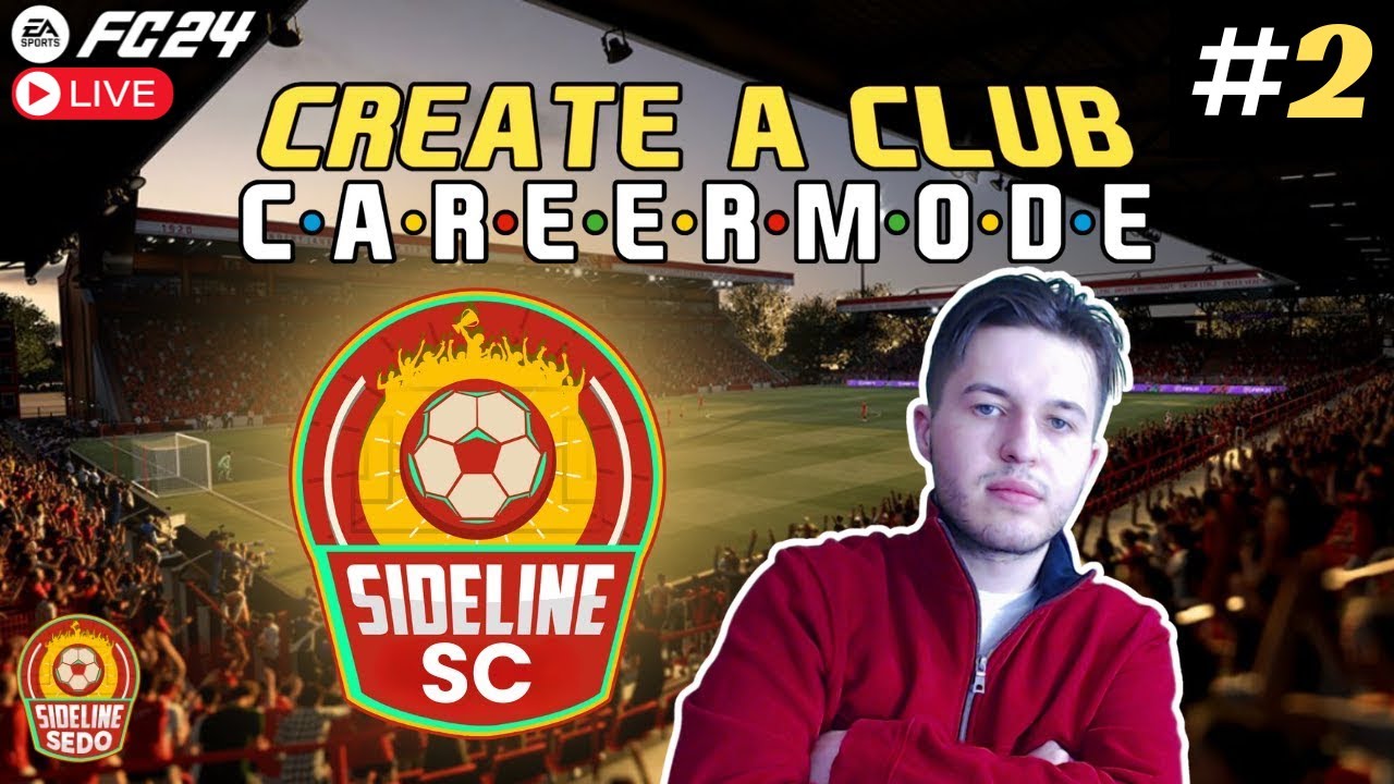 Create A Club Career Mode EPISODE 2 | EA FC 24 | Sideline SC - YouTube
