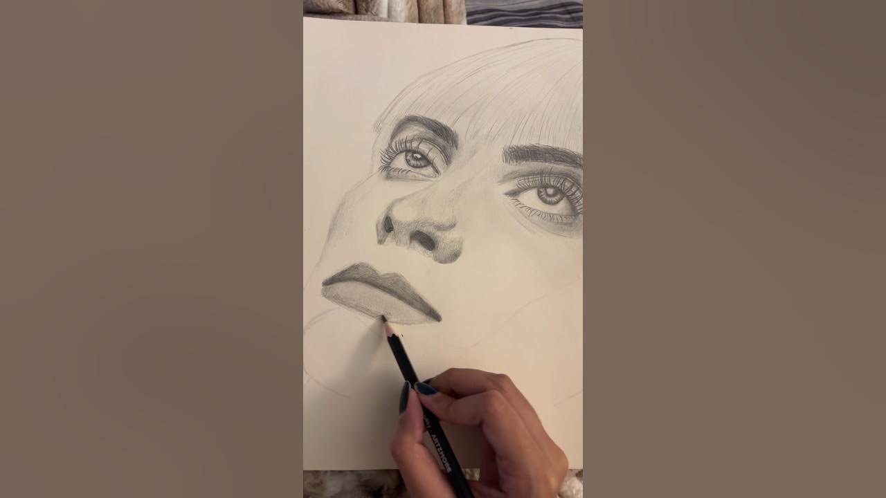 Drawing Billie Eilish #art #drawing #sketchbook #artist #billieeilish - YouTube
