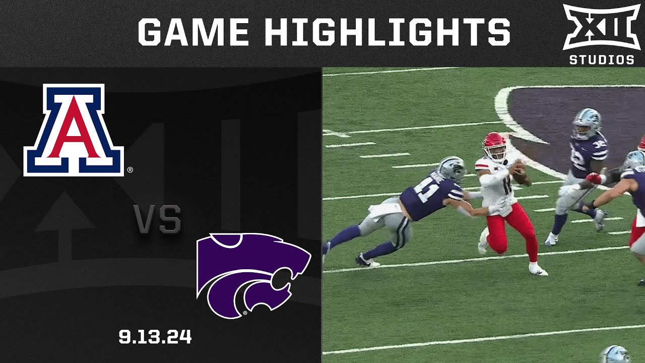 Arizona vs. Kansas State Game Highlights | 2024 Big 12 Football - YouTube