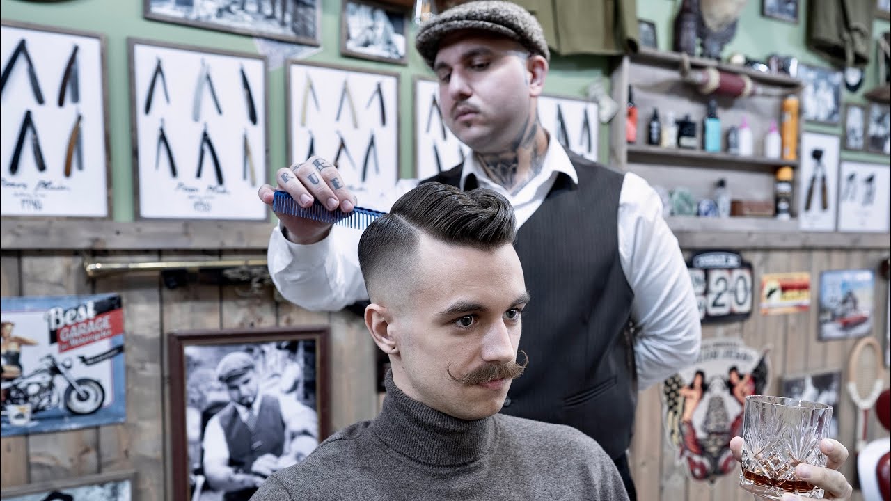 💈 ASMR BARBER - The SCUMBAG BOOGIE - Skin Fade, 50's HAIRCUT - YouTube