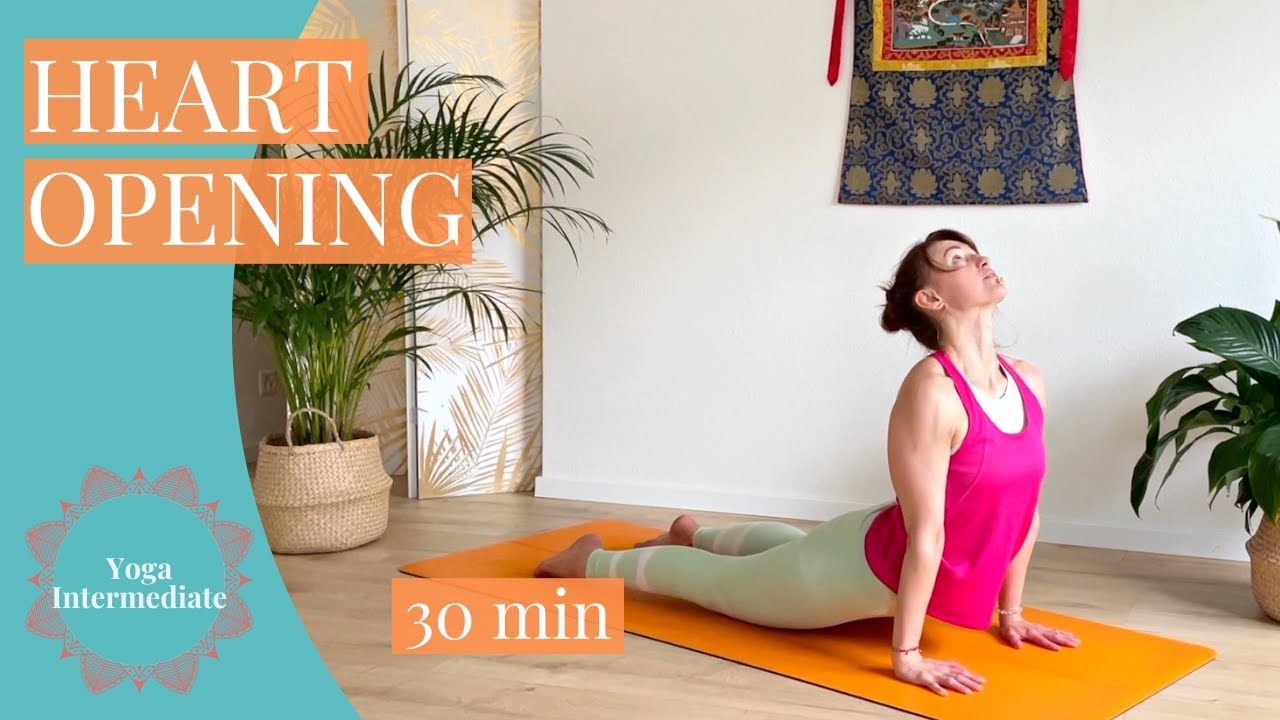 30 min - Yoga for Heart Opening | Open your Heart - YouTube