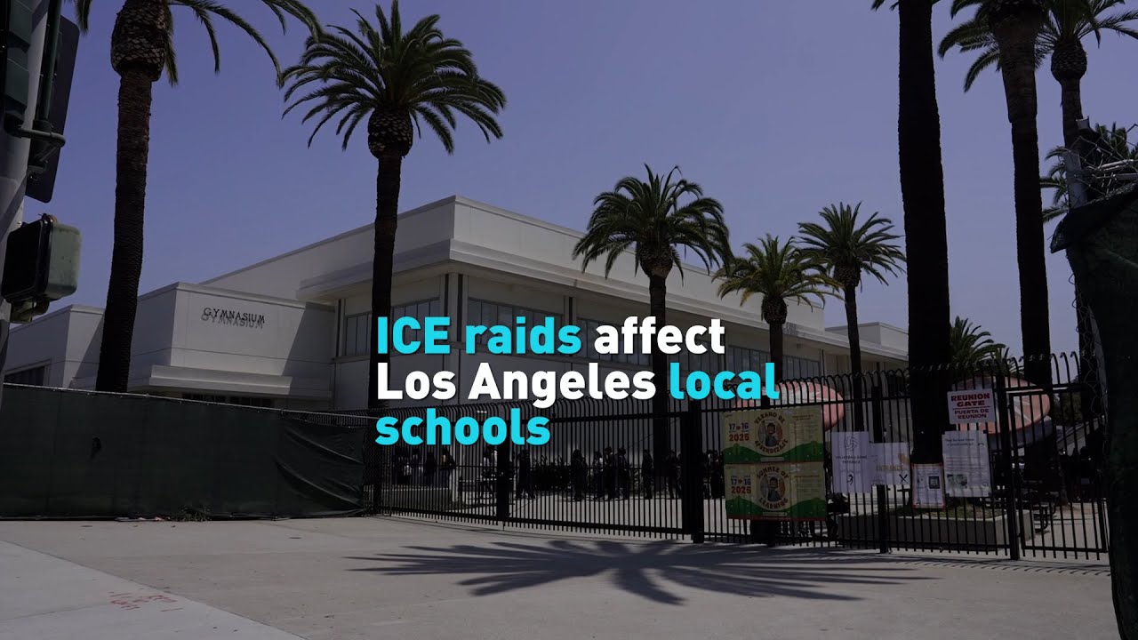 ICE raids affect Los Angeles local schools - YouTube