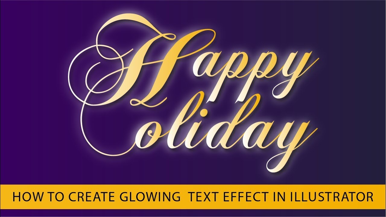 Glow Text Effect Adobe Illustrator Tutorial YouTube glow-text-effect-adobe-illustrator-tutorial-youtube