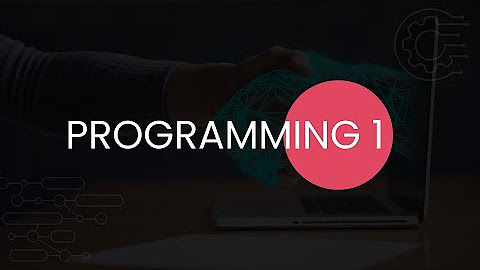 PROGRAMMING 1 - YouTube