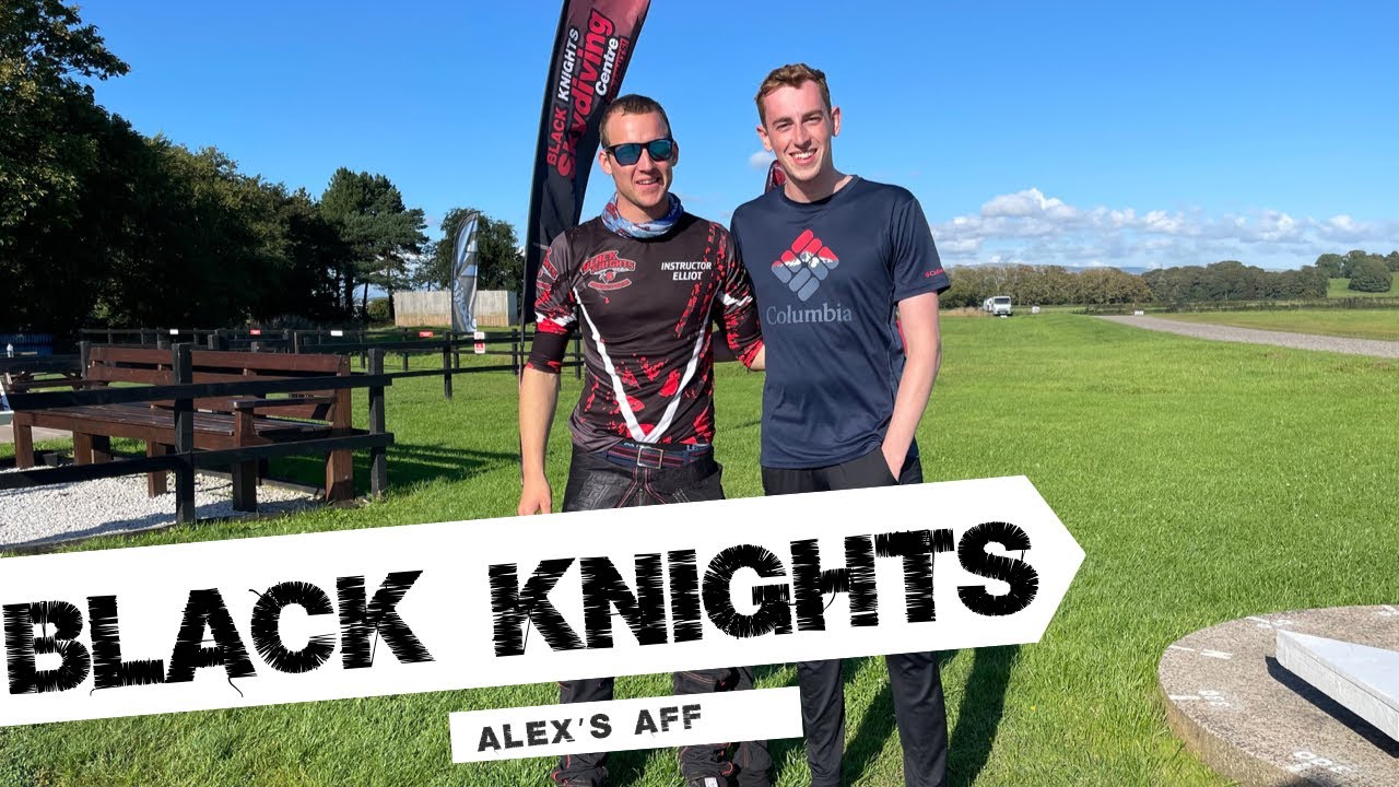 Alex’s AFF at Black Knights Parachute Centr - YouTube