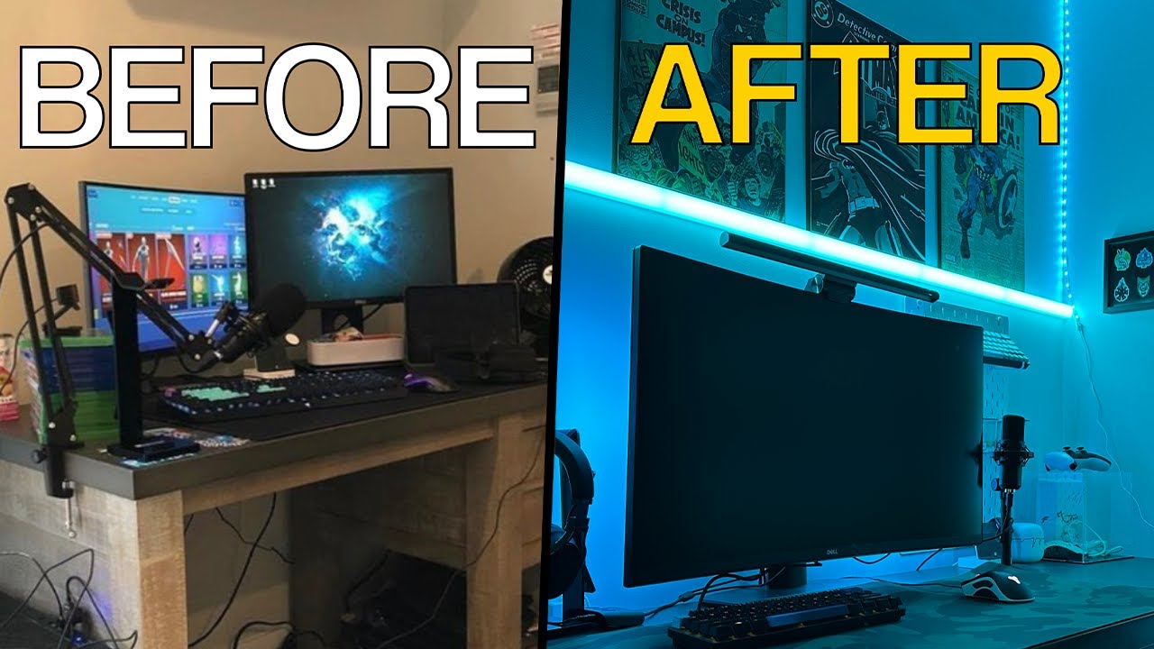 Transforming My Messy Setup Into My Dream Setup! - YouTube