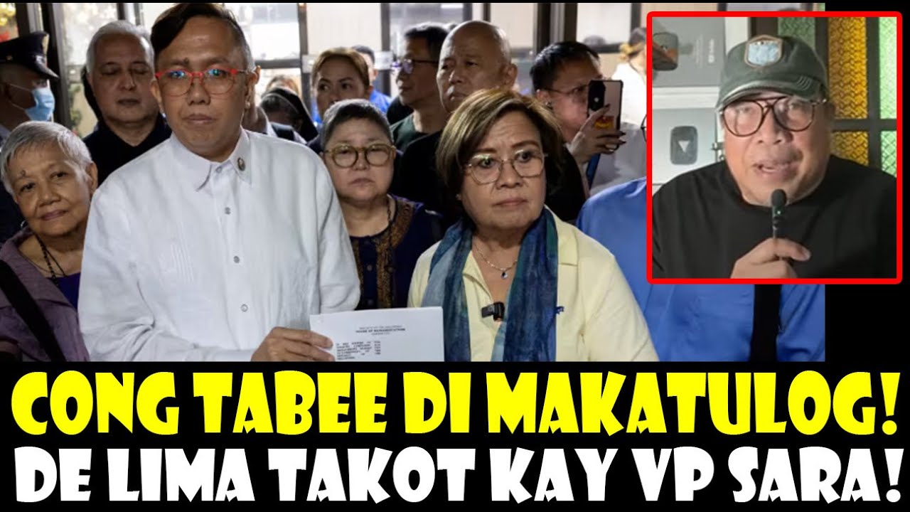 CONG. TABEE DI MAKATULOG! DE LIMA TAKOT NA TAKOT KAY VP SARA! - YouTube