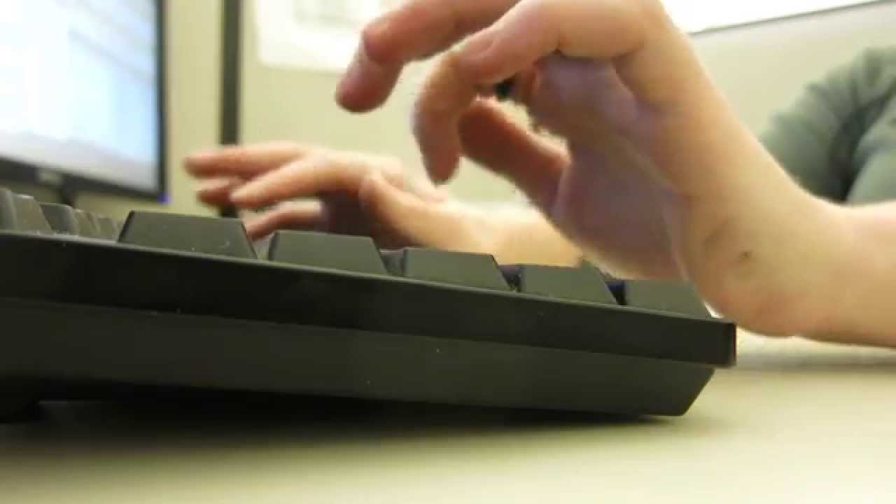 typing at the office - YouTube