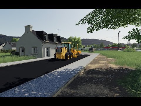 FS19 MAP TP AGRIFREDO CREATION ROUTE AVEC LA NIVELEUSE ET LA BOB CAT ...