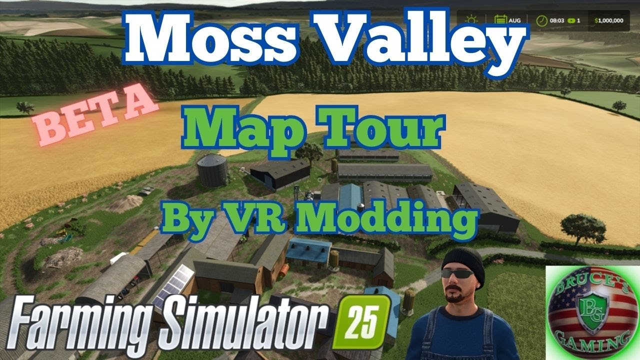 Farming Simulator 25 Moss Valley Beta Map Tour #VRModding - YouTube