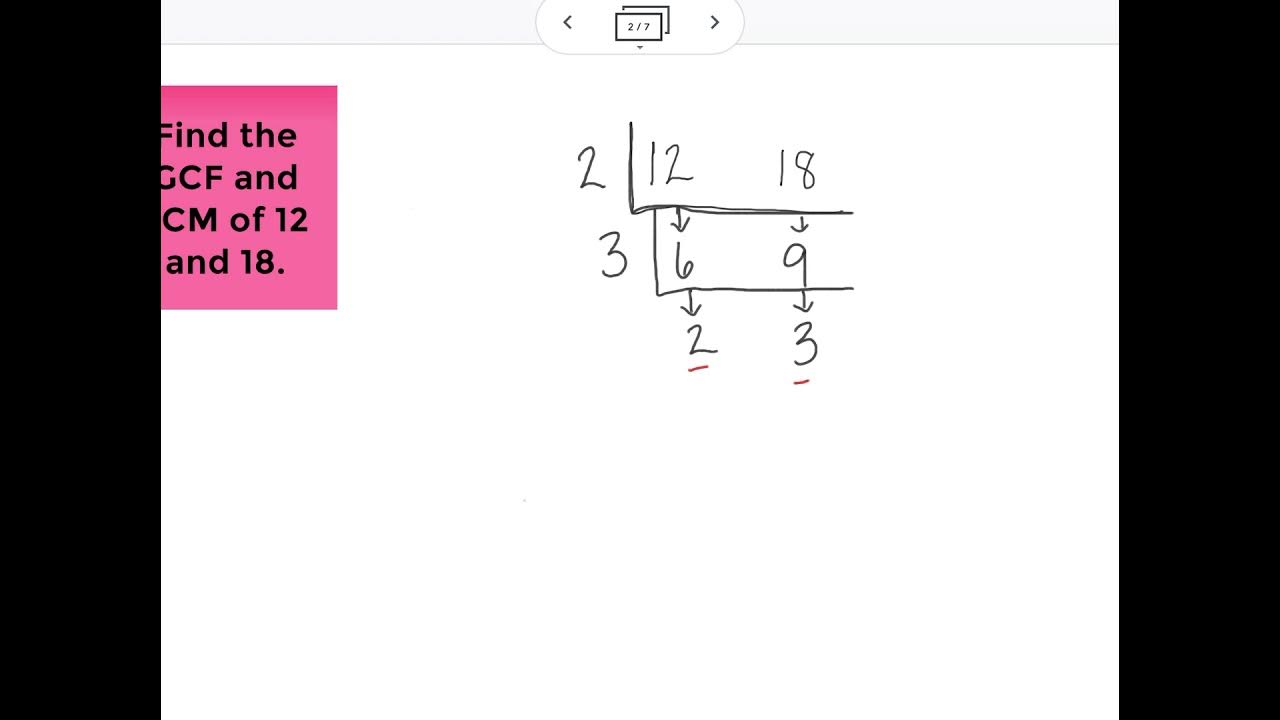Cake Method to Find GCF & LCM - YouTube