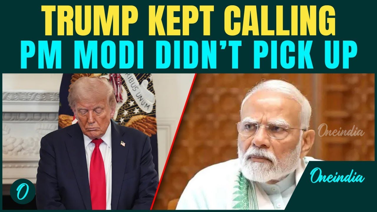 Trump Kept Calling PM Modi Didn't Pick Up | Trump Calls Modi 4 Times ...