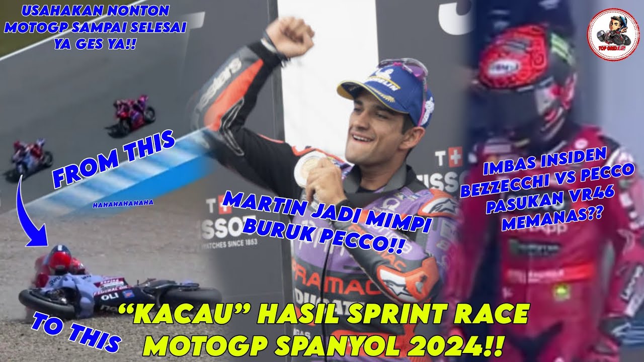 “SPRINT CHAOS” MARTIN MENANG ATAS MARQUEZ🙂BAGNAIA MAIN PASIR😬MARQUEZ ...