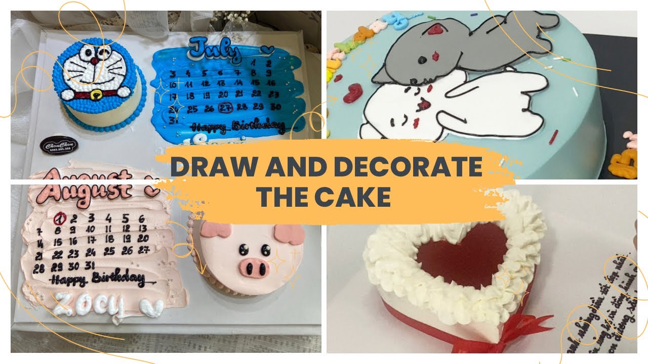 Làm bánh kem Doraemon mini | how to make mini doraemon cake | Chon Chon ...