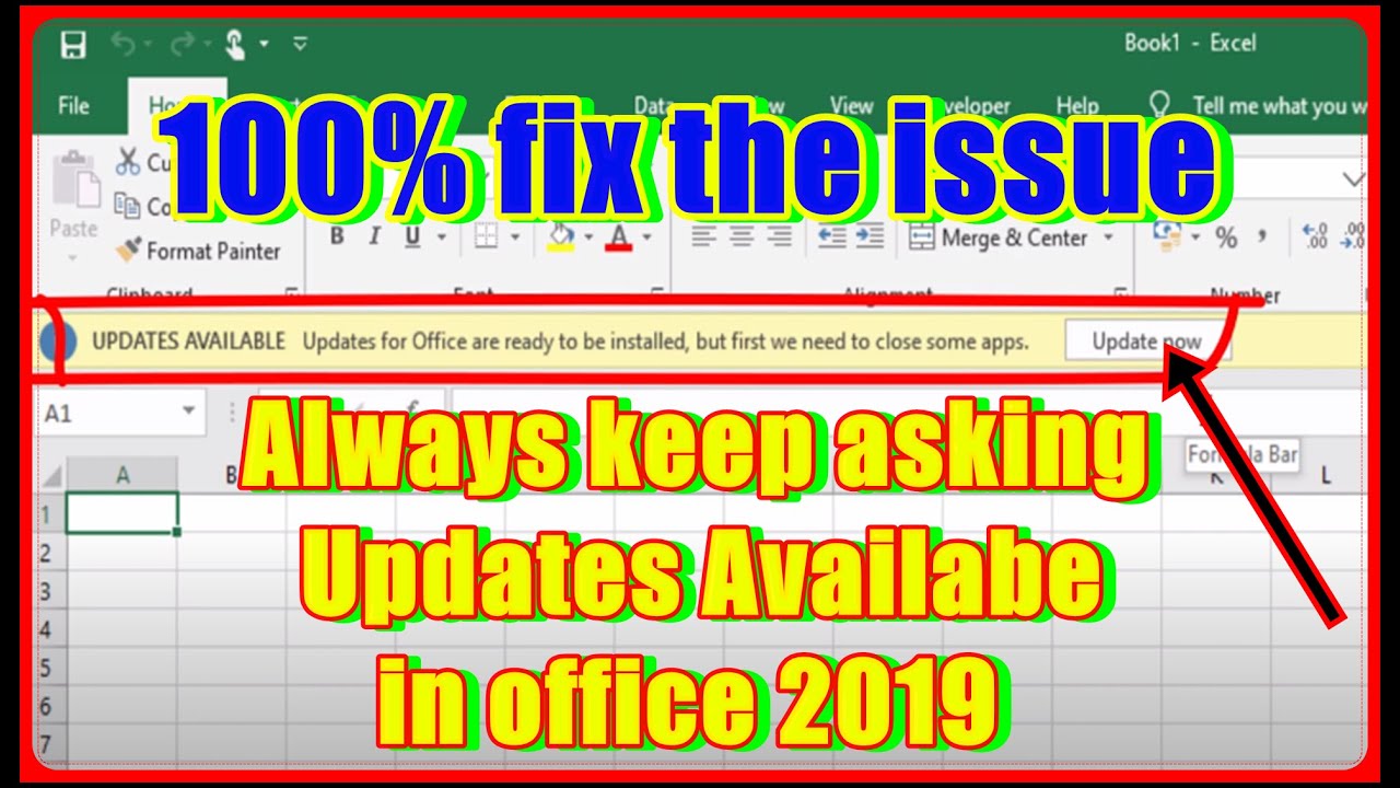 How to Disable Microsoft Office 2019 Automatic Updates | Disable Update ...