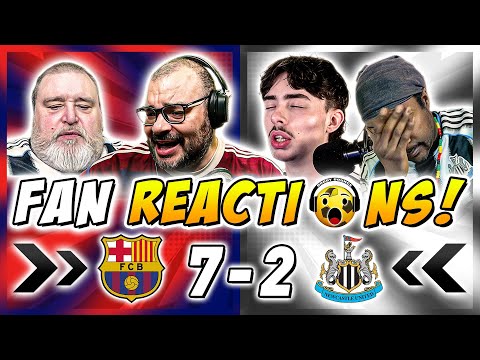 Newcastle Fans HUMILIATED 😳 Reactions to Barcelona 7-2 Newcastle | Champions League Fan Reactions