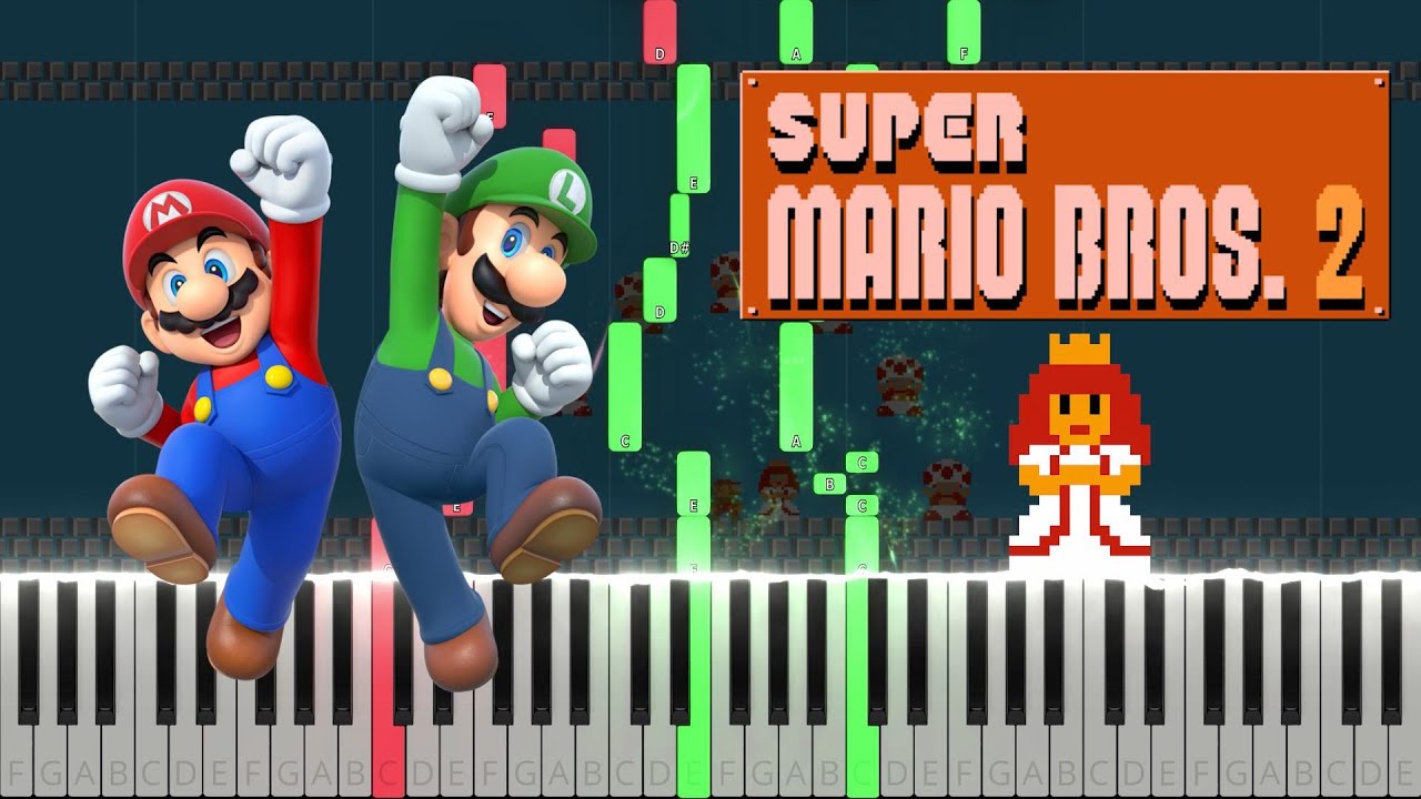 Super Mario Bros.: The Lost Levels - Ending Theme (Piano Tutorial by ...