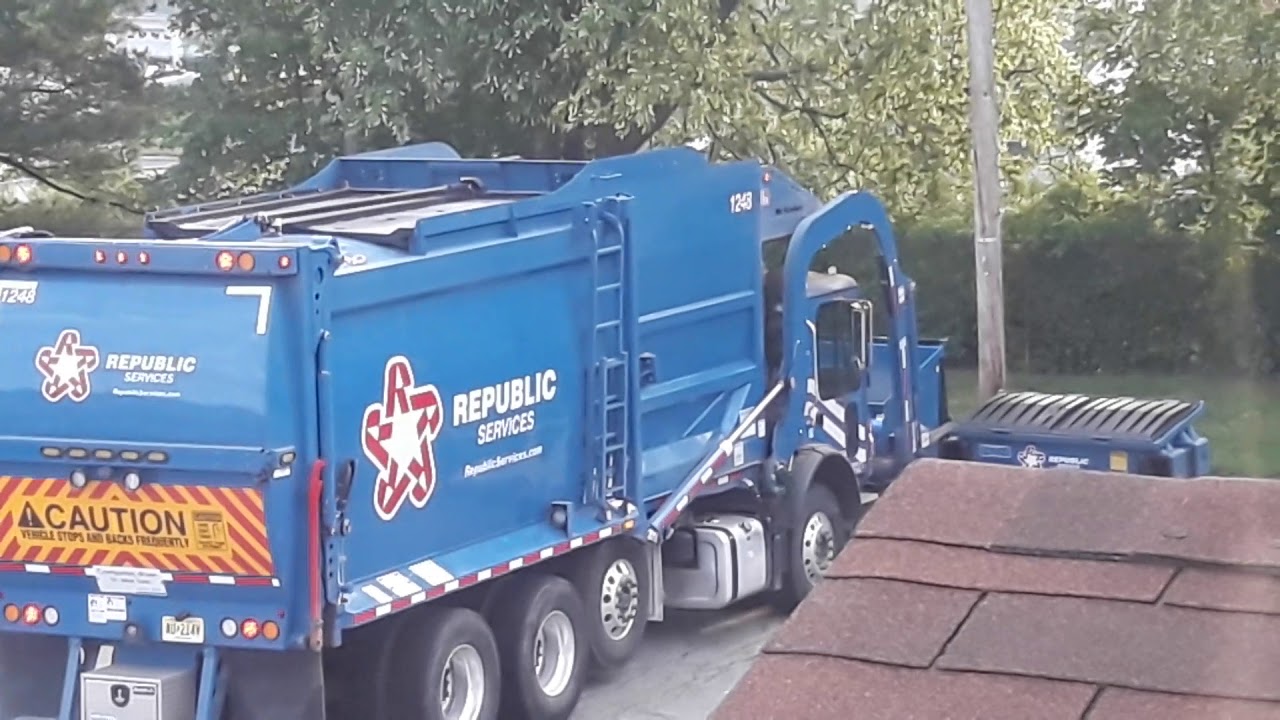 Republic Services Front Loader #1248 - YouTube