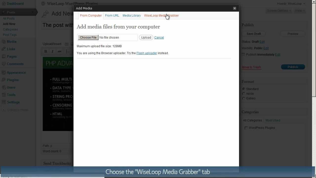 Web Media Grabber WordPress Plugin - Using Grabbed Media - YouTube