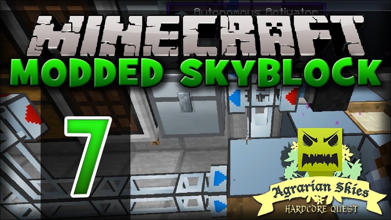 Minecraft - MODDED Skyblock: 7 - Material Upgrades (Agrarian Skies ...