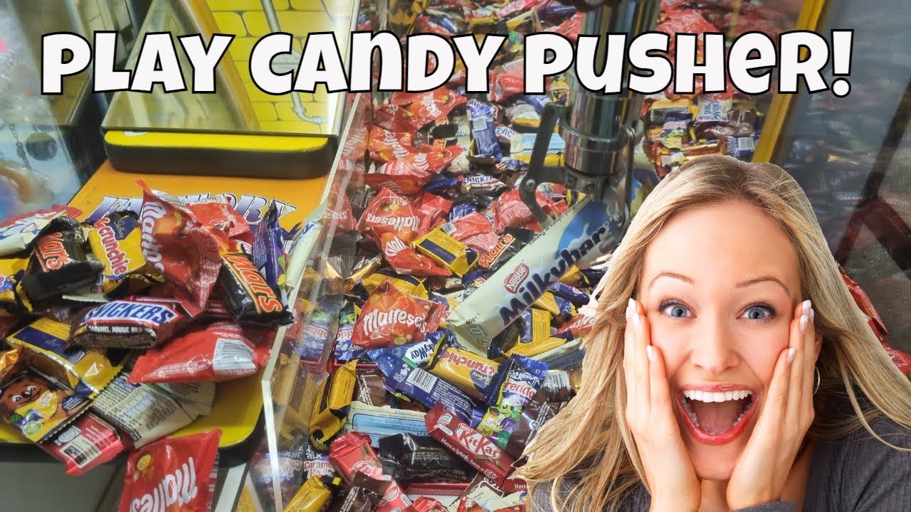 CHOCOLATE CLAW MACHINE!! Arcade Candy Pusher! - YouTube