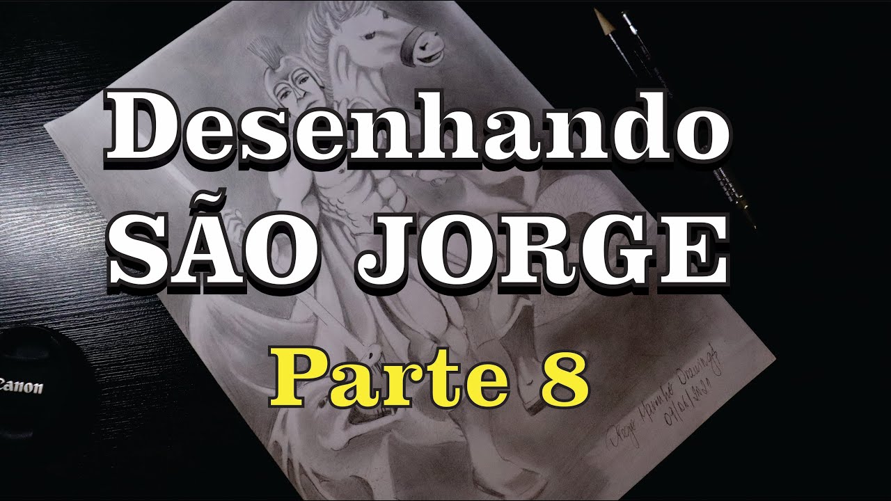 Desenhando, Drawing São Jorge (Parte 8) #DiegoMarinhoDrawings - YouTube