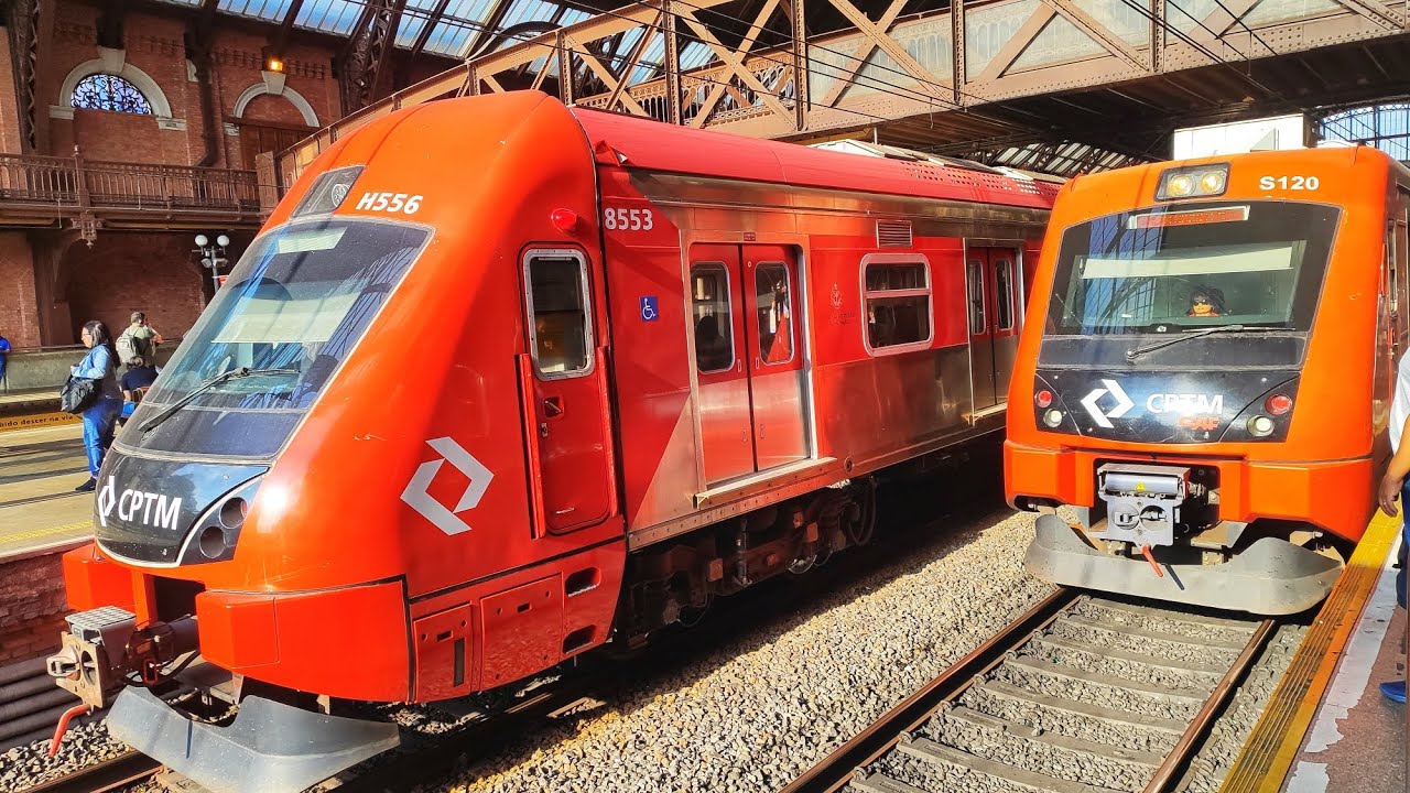 CPTM H556 (Série 8500) alinhando em Luz (Linha 11 – Coral). - YouTube