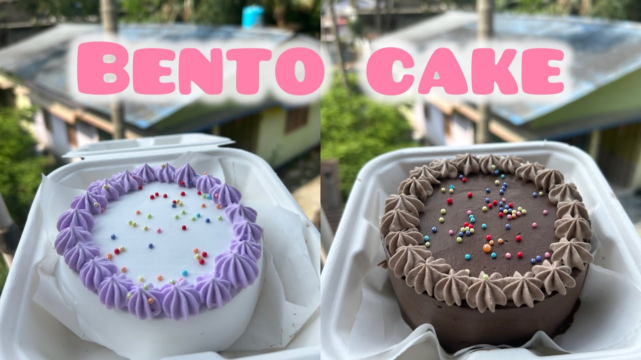 Simple Bento cake || Bento cake decorating - YouTube