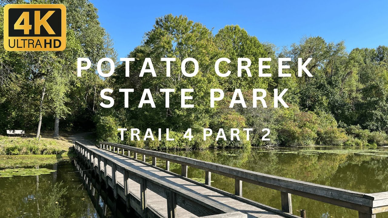 4K Walk Potato Creek State Park Trail 4 | Scenic Nature Walk Through ...