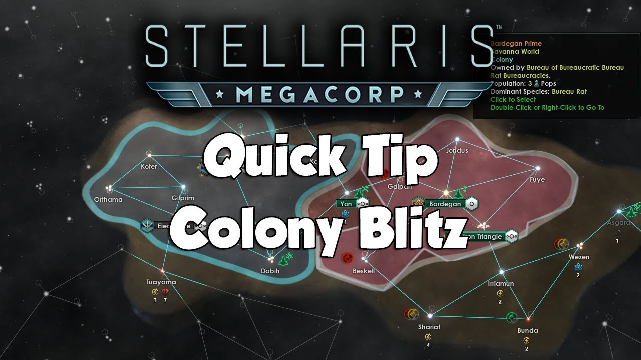 Stellaris Quick Tip: Colony Blitz - YouTube