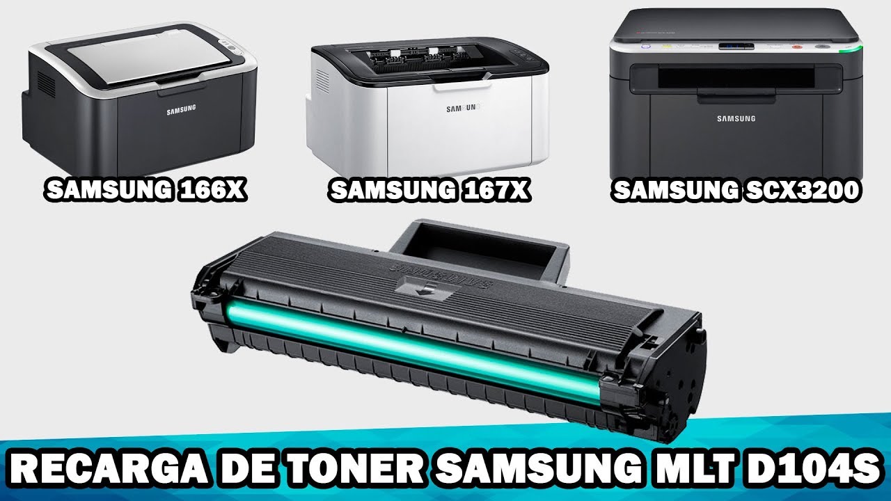 RECARGA │ REFILL DE TONER SAMSUNG MLT-D104 - YouTube