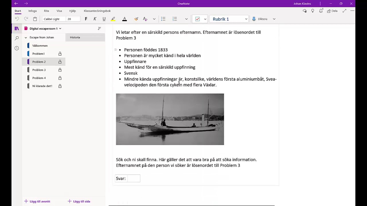 Escaperooms med OneNote - YouTube