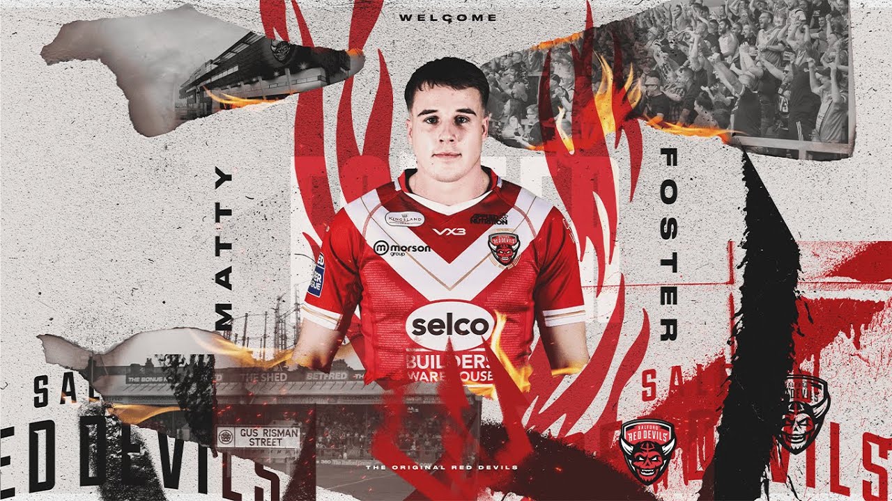 Matty Foster signs for Salford Red Devils | EXCLUSIVE INTERVIEW - YouTube