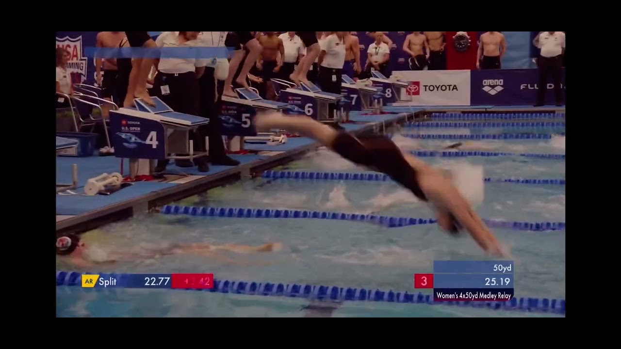 2024 US Open - Women 4X50 Medley Relay - YouTube