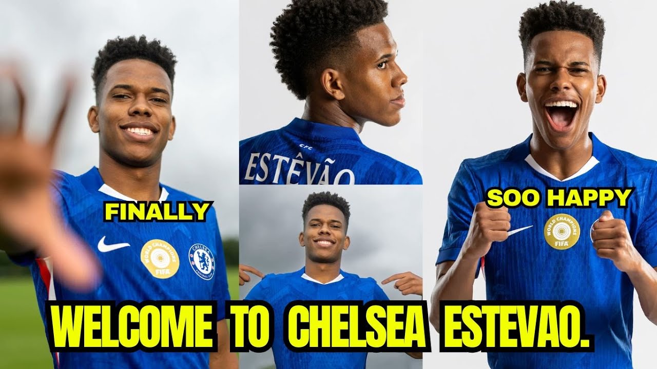 WILLIAN ESTEVAO ANNOUNCEMENT & UNVEILING 🔥Welcome to Chelsea | Estevao ...