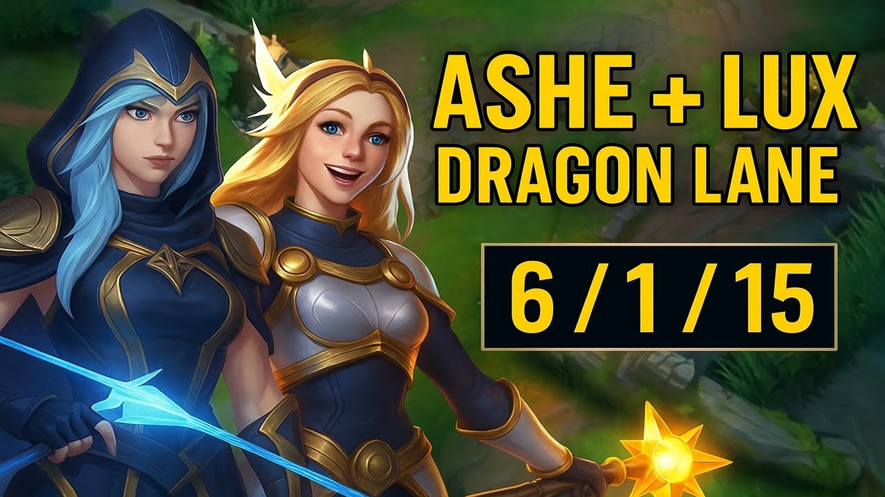 Arctic Arrow - Ashe + Lux DOMINATE Dragon Lane! | Wild Rift Ranked ...