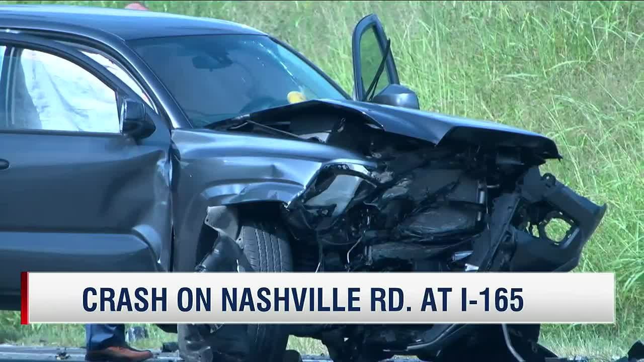 Part of Nashville Road reduced to two lanes at I-165 intersection - YouTube