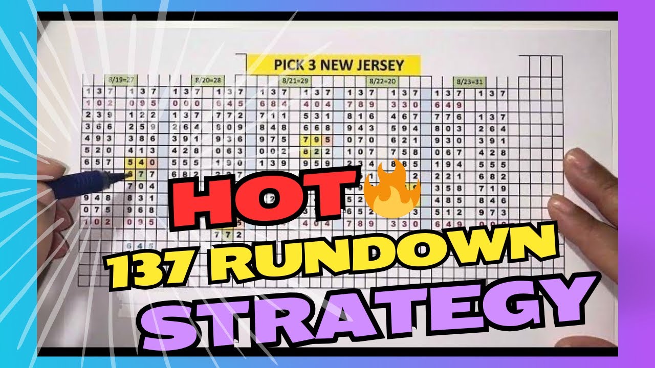 Pick 3 Lottery | Lucky 🍀 137 Rundown Strategy - YouTube