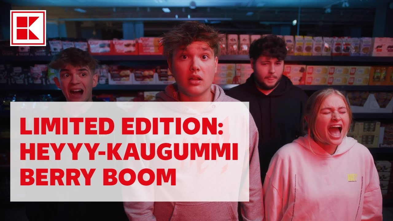 HEYY-Kaugummi in der Sorte „Berry Boom“ von Influencer HeyMoritz I ...