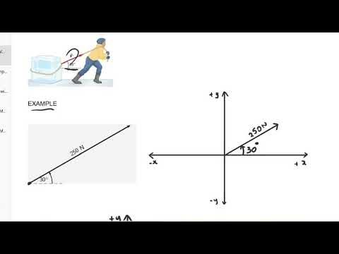 How To Resolve A Force Into Horizontal And Vertical Components - YouTube