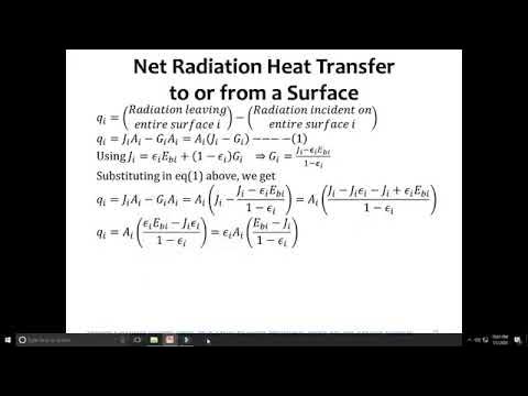 Chapter13 Radiation Heat Transfer part 2 - YouTube