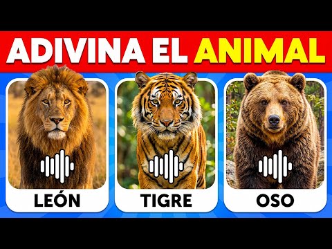 Adivina el ANIMAL por su SONIDO 🐶🦁🔊 | Quiz de 40 Sonidos de Animales