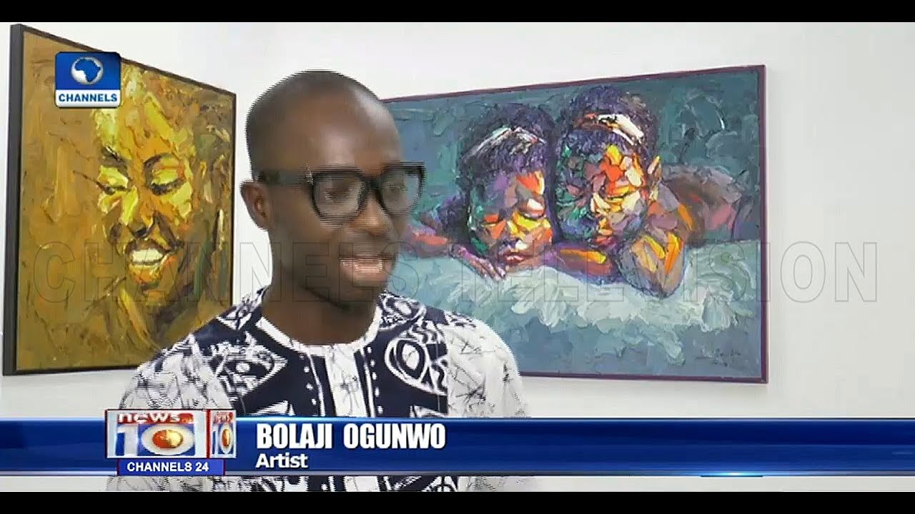 Bolaji Ogunwo Shows Off 'Emotion On Emotions' In Art Exhibition - YouTube