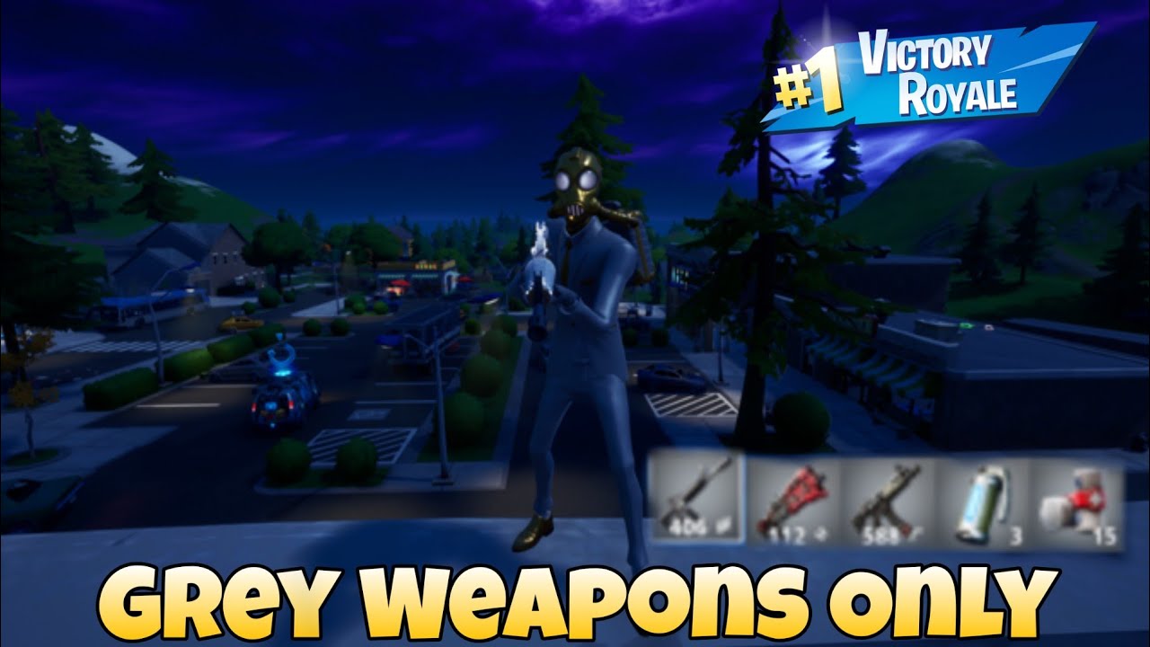 My Friend Wins With Grey Weapons Only - YouTube